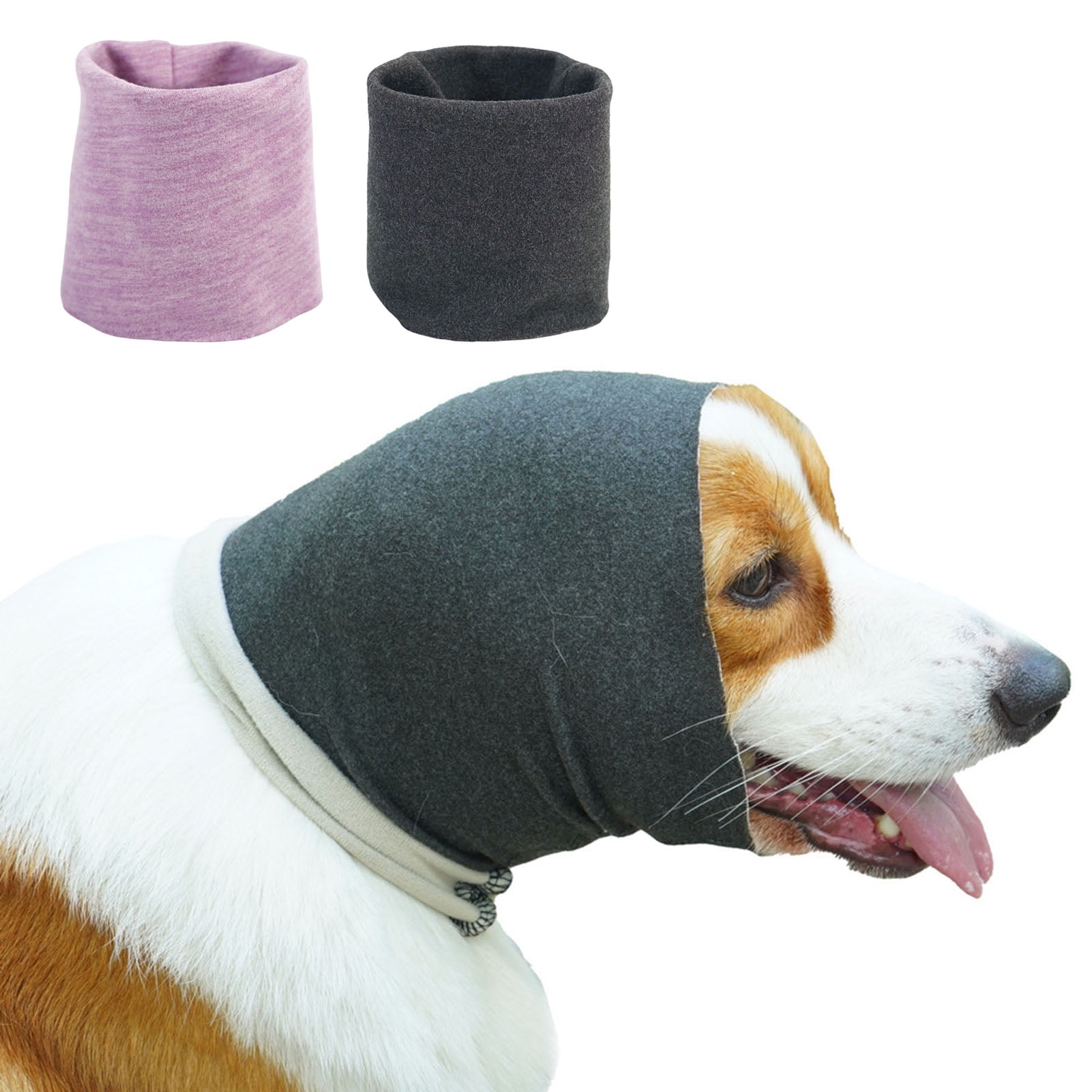 Purrfect Dog Hood No Flap Ear Wrap Anxiety Relief Hair Protection for ...