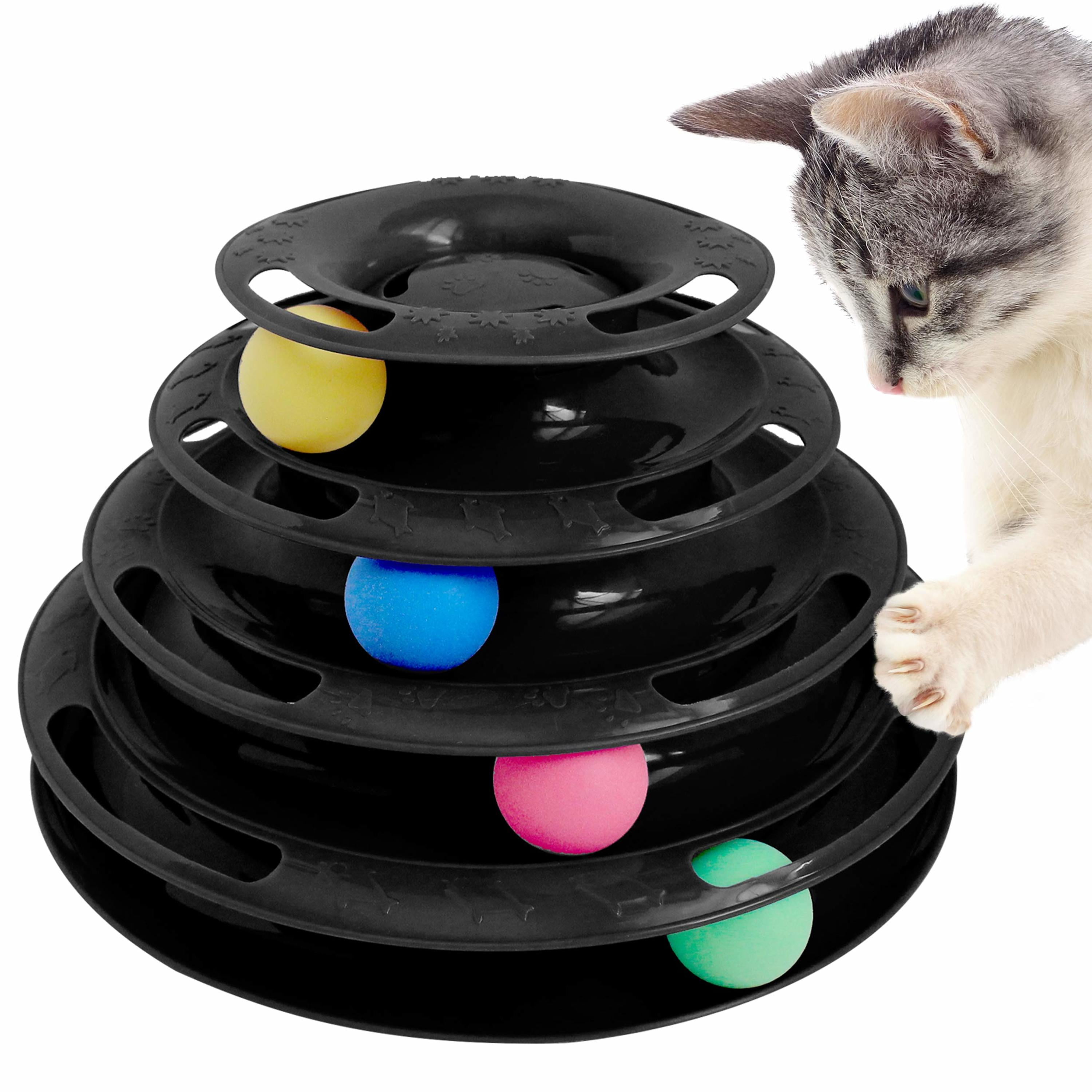 Purrfect Feline Titan's Tower - Indoor Kitty Track Kitten Play ...