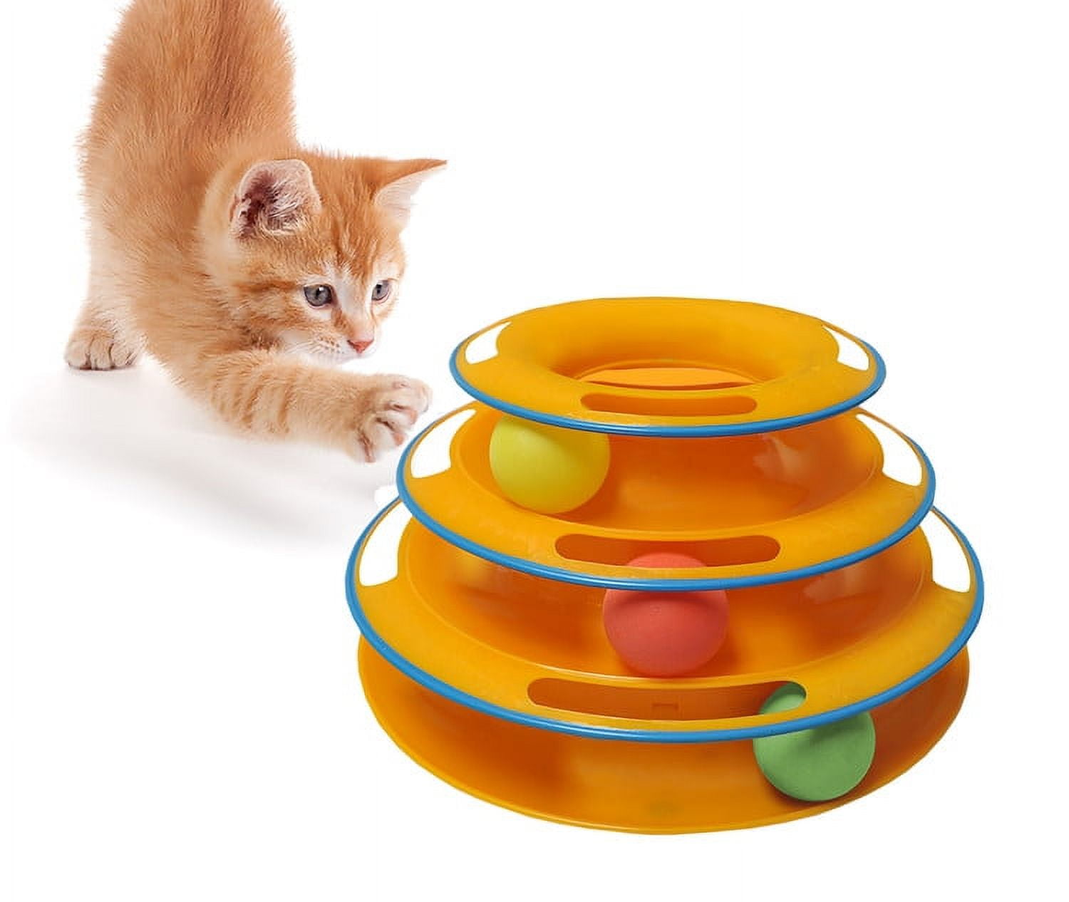 Purrfect Feline Titan's Tower - Interactive Activity Ball Cat Toy for ...