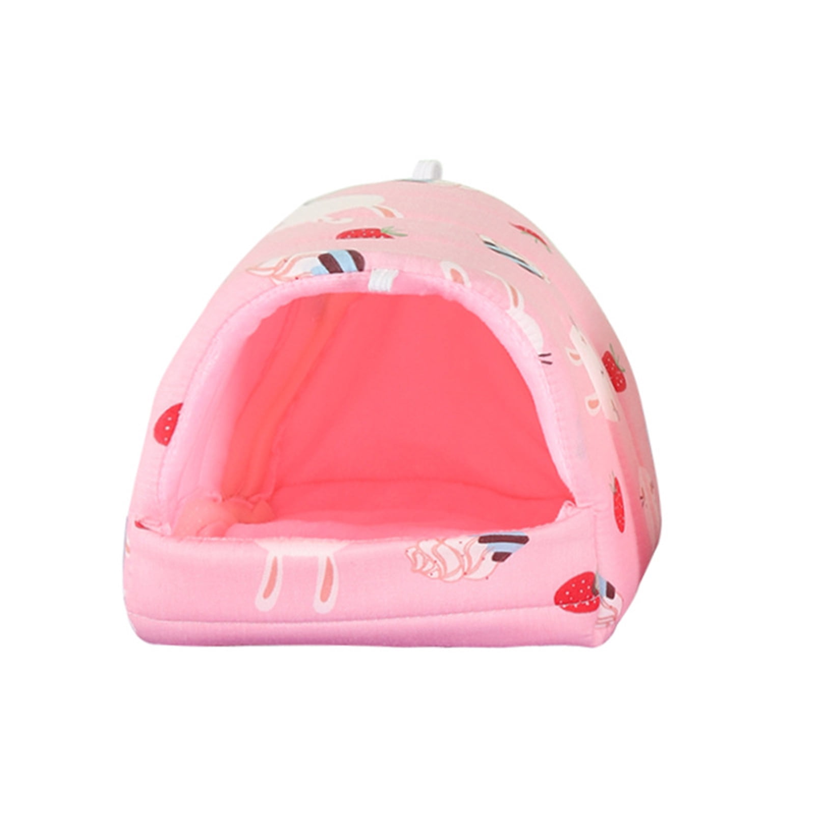 Purrfect Hamster Bed Lovely Print Plush Lining Cage Accessories ...