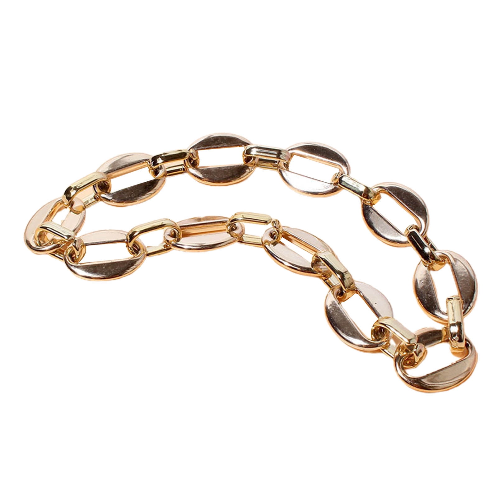 Purrfect Pet Chain Collar Geometric Chain Dress-up Golden Color Metal ...