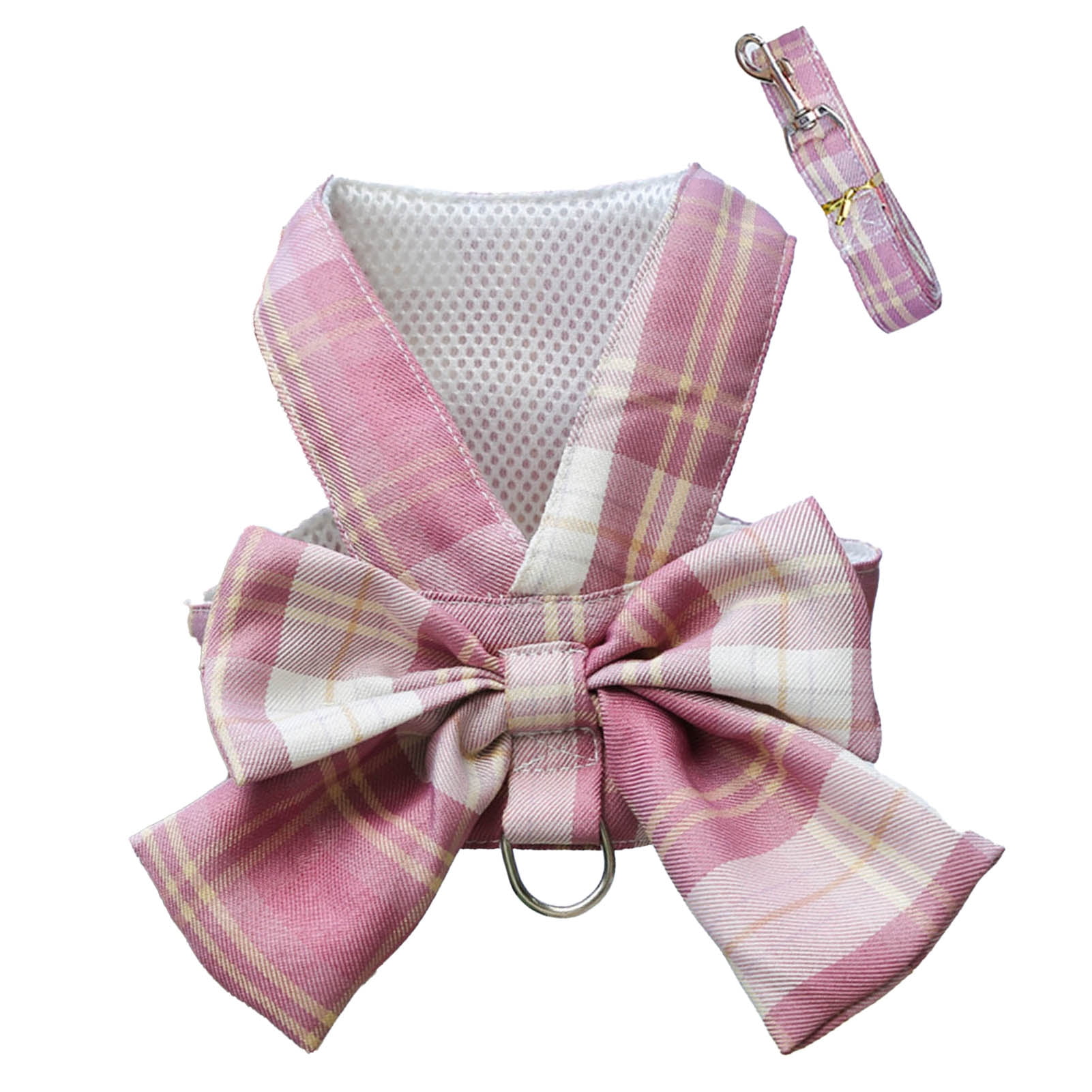 Purrfect Pet Chest Strap Set Plaid Pattern Dress-up Good Air ...