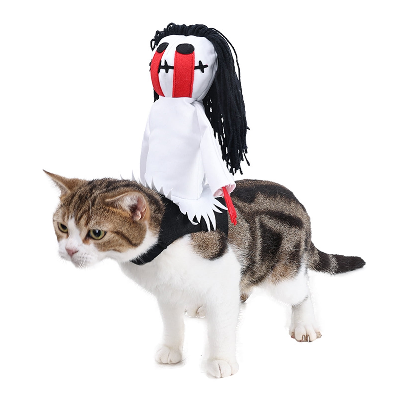 Purrfect Pet Halloween Costume Funny Knight Sadako Cat Costume Dog ...