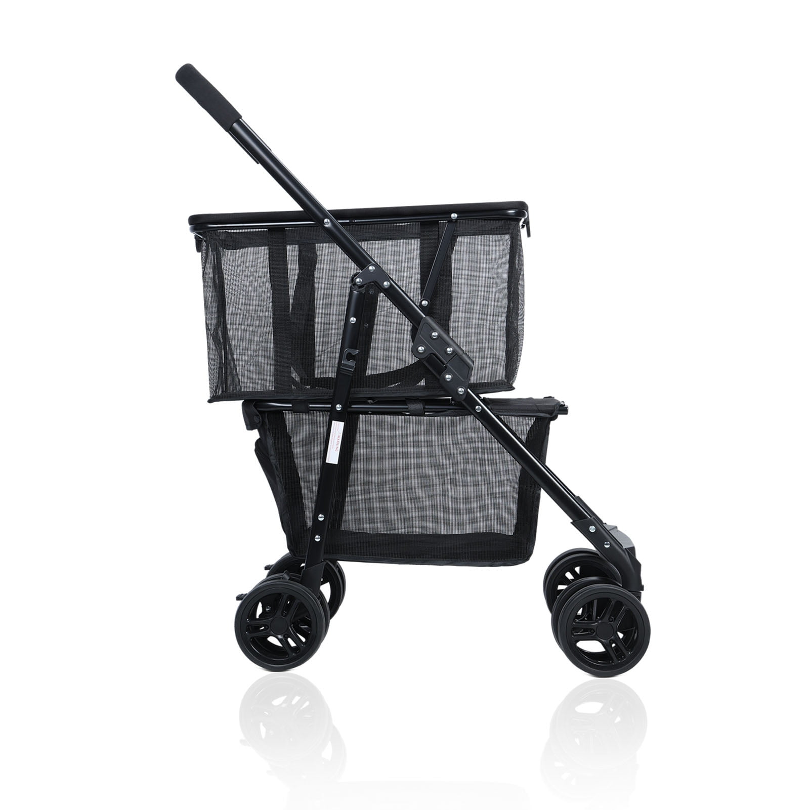Purrfect Shopping Cart,Collapsible Utility Trolley Cart,Detachable ...
