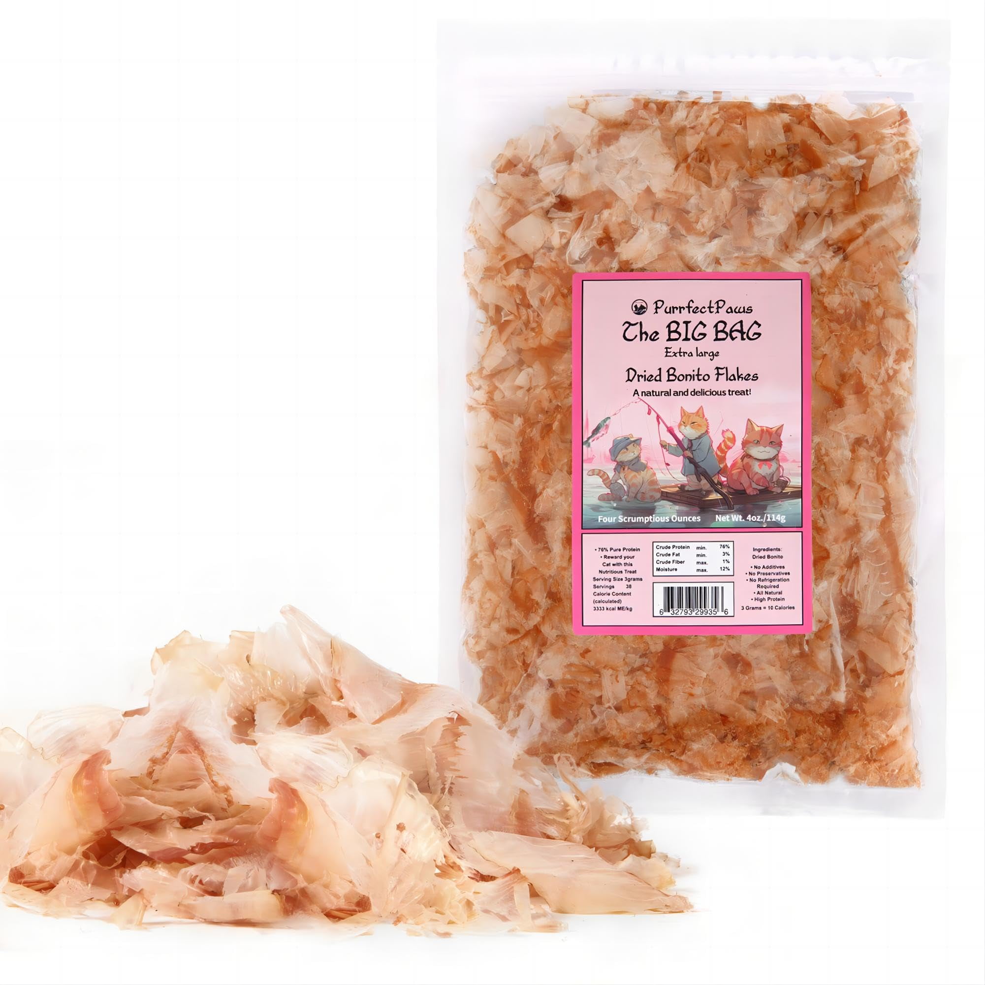 Purrfectpaws Premium Dried Bonito Flakes: Delicious Treats For Dogs ...