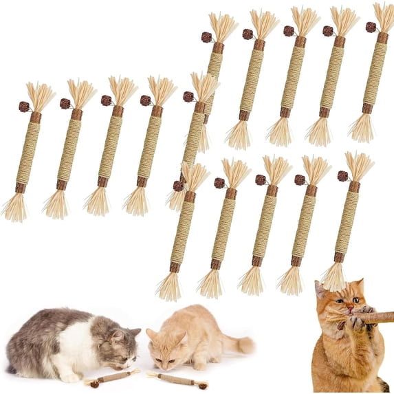 Natural Silvervine Dental Sticks for Cats - Promotes Dental Health ...
