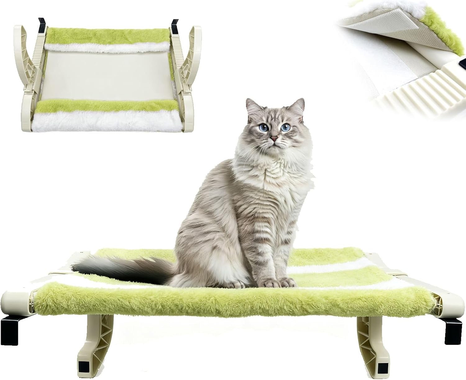 Purrloft Cat Bed, Purrloft Bedside Hammock, Elevated Bed with Cozy ...