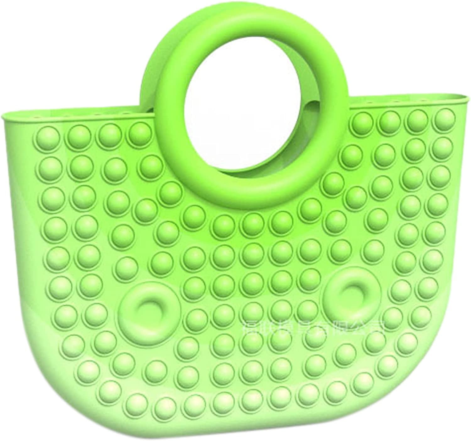 Pop Purse Fidget Tote Bag Push Bubble Pop Handbag Silicone Top Handle ...