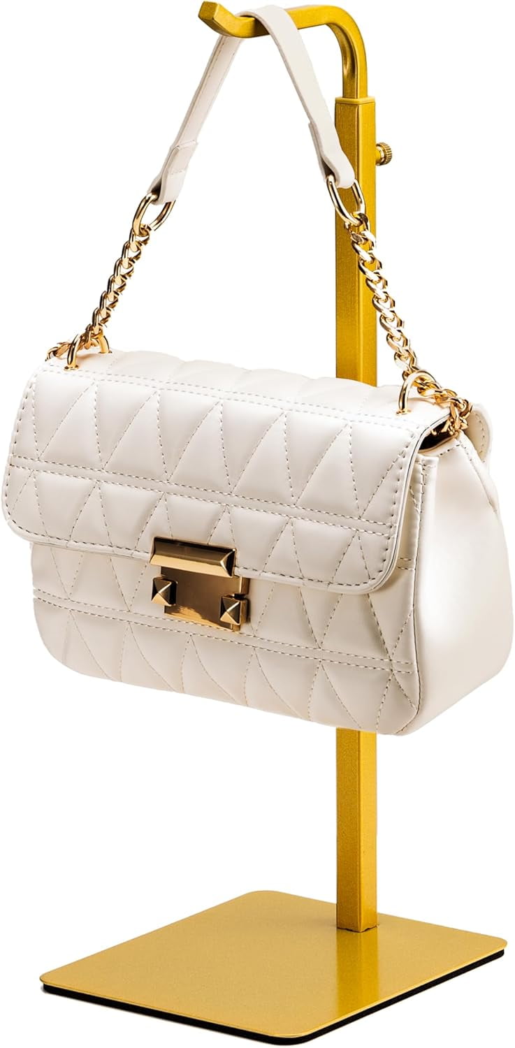 Purse Holder Handbag Display Stand: Gold Hanger Rack for Bags, Purses ...