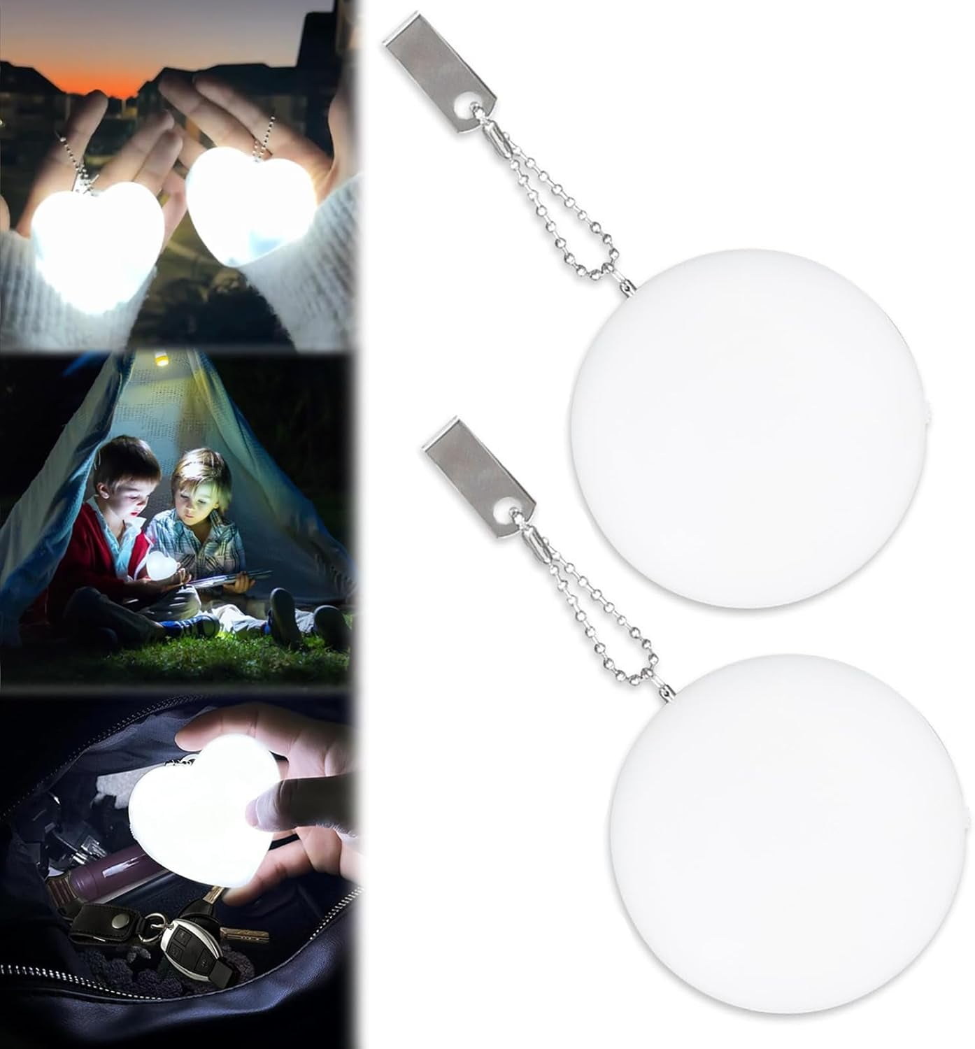 Purse Light Handbag Light, Purse Light with Automatic Sensor, Heart ...