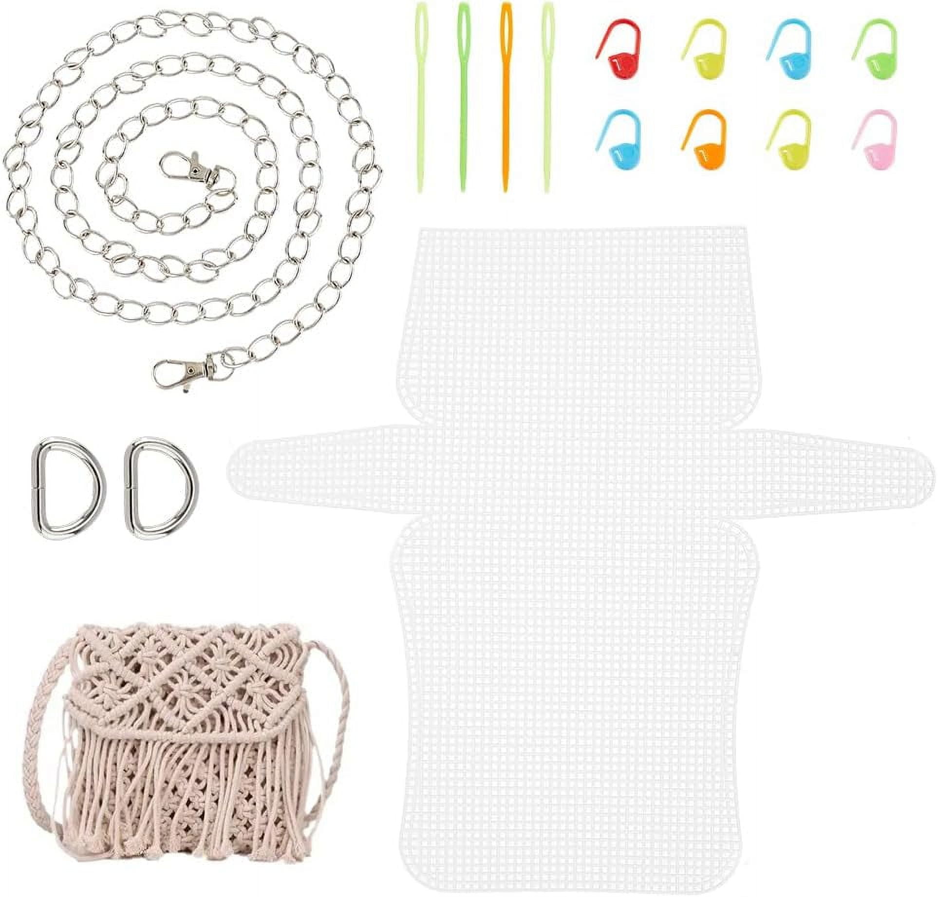 Purse Making Kits including Plastic Mesh Canvas Sheet Stitch Marker ...