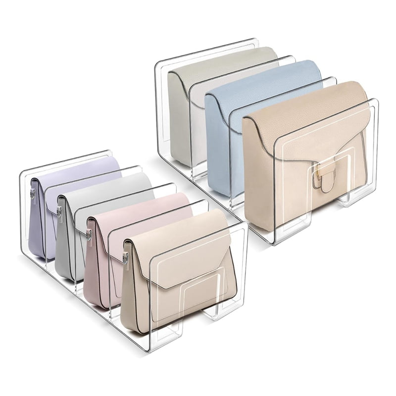 Purse Organizer For Closet, Acrylic Clear Purse Storage Organizers, 2 ...