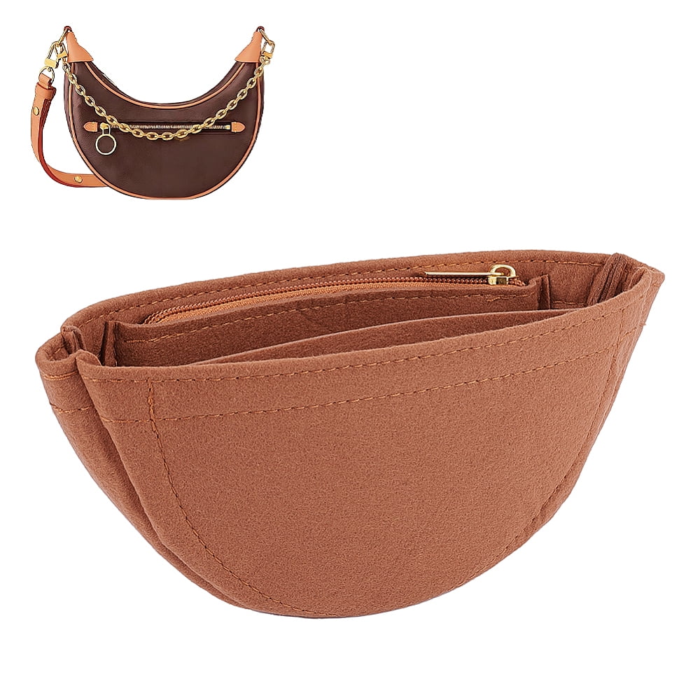 Purse Organizer Insert Felt Shoulder Bags Insert Arc Shape Underarm Bag ...