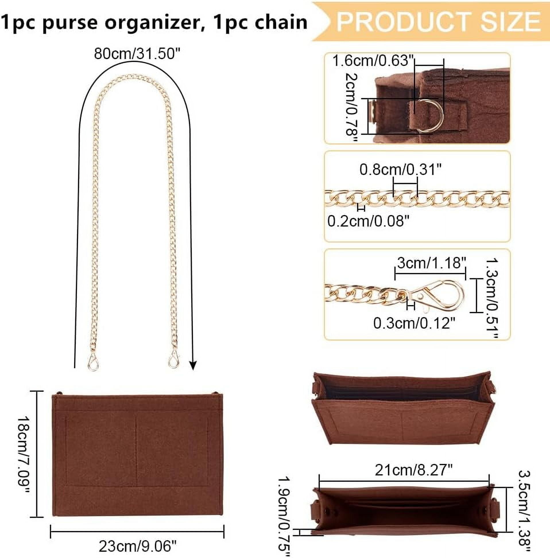 Purse Organizer Insert for Handbags Felt Tote Bag Divider Pocket Inside ...