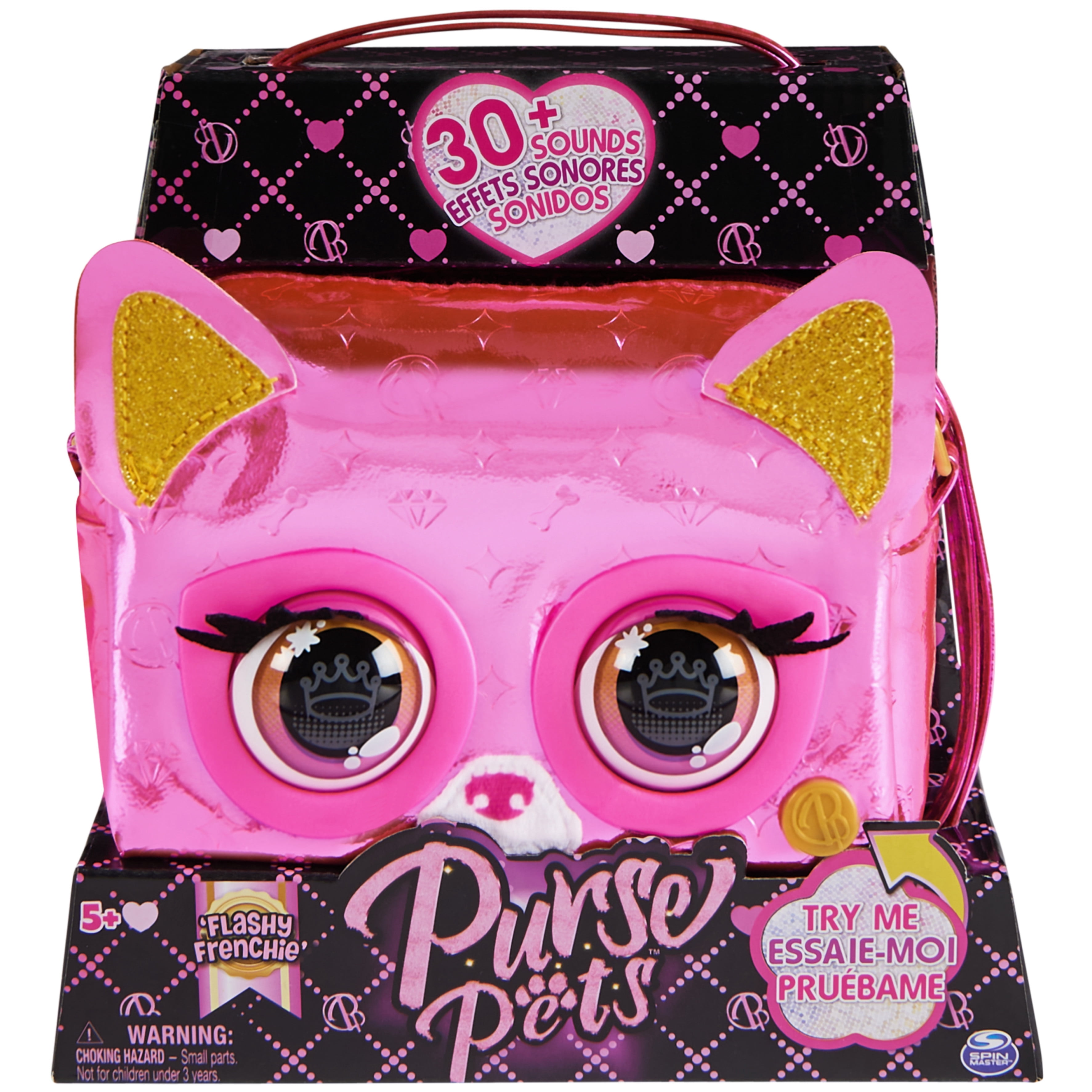 Purse Pets, Metallic Mood Flashy Frenchie, Interactive Pet Toy and ...