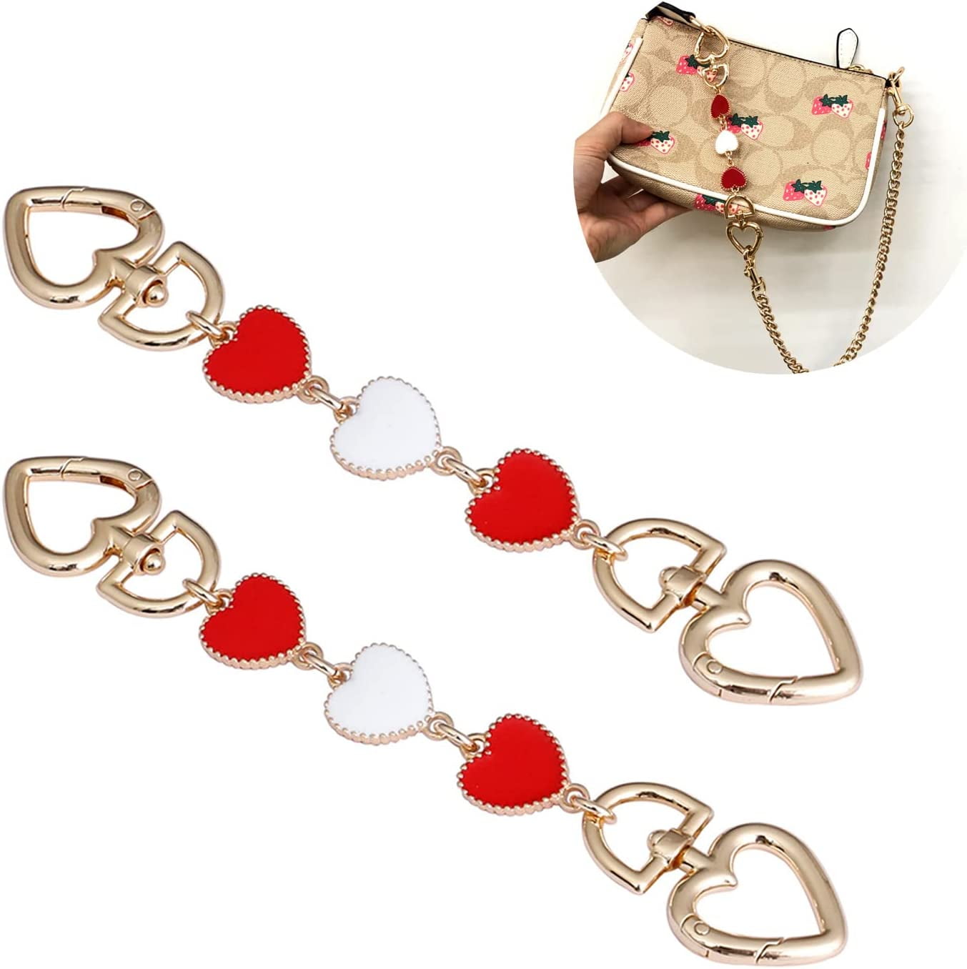 Purse Strap Extender for LV Pochette Accessory, Metal Chain Handbag ...