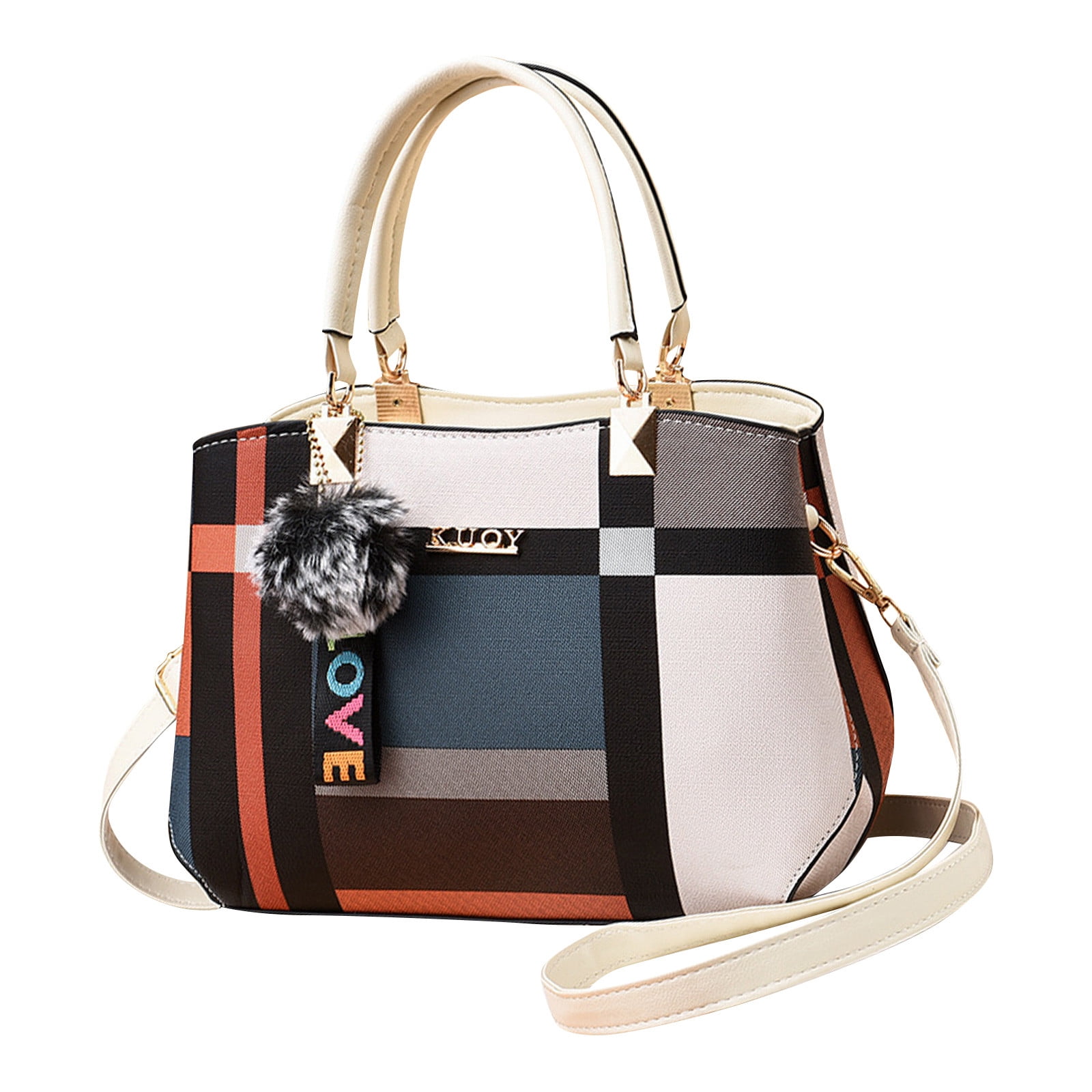 Purses and Handbags For Women Fashion Plaid Pattern Crossbody Bag ...