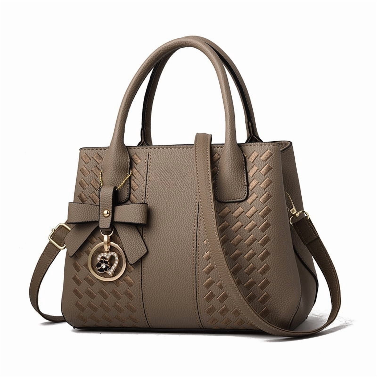 Purses and Handbags for Women Fashion PU Leather Satchel Shoulder Bags ...