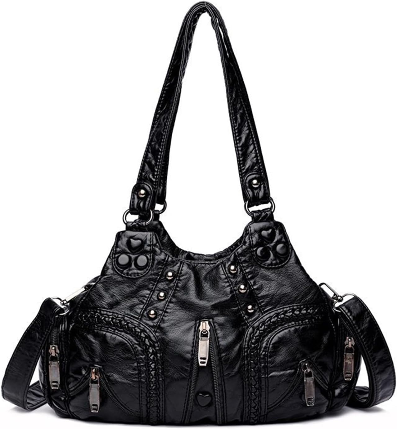 JUYGO Purses and Handbags for Women Tote Purse Soft PU Leather Satchel ...