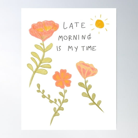 Purslane Blooms Late Poster Wall Art, Modern Wall Decor For Living Room ...