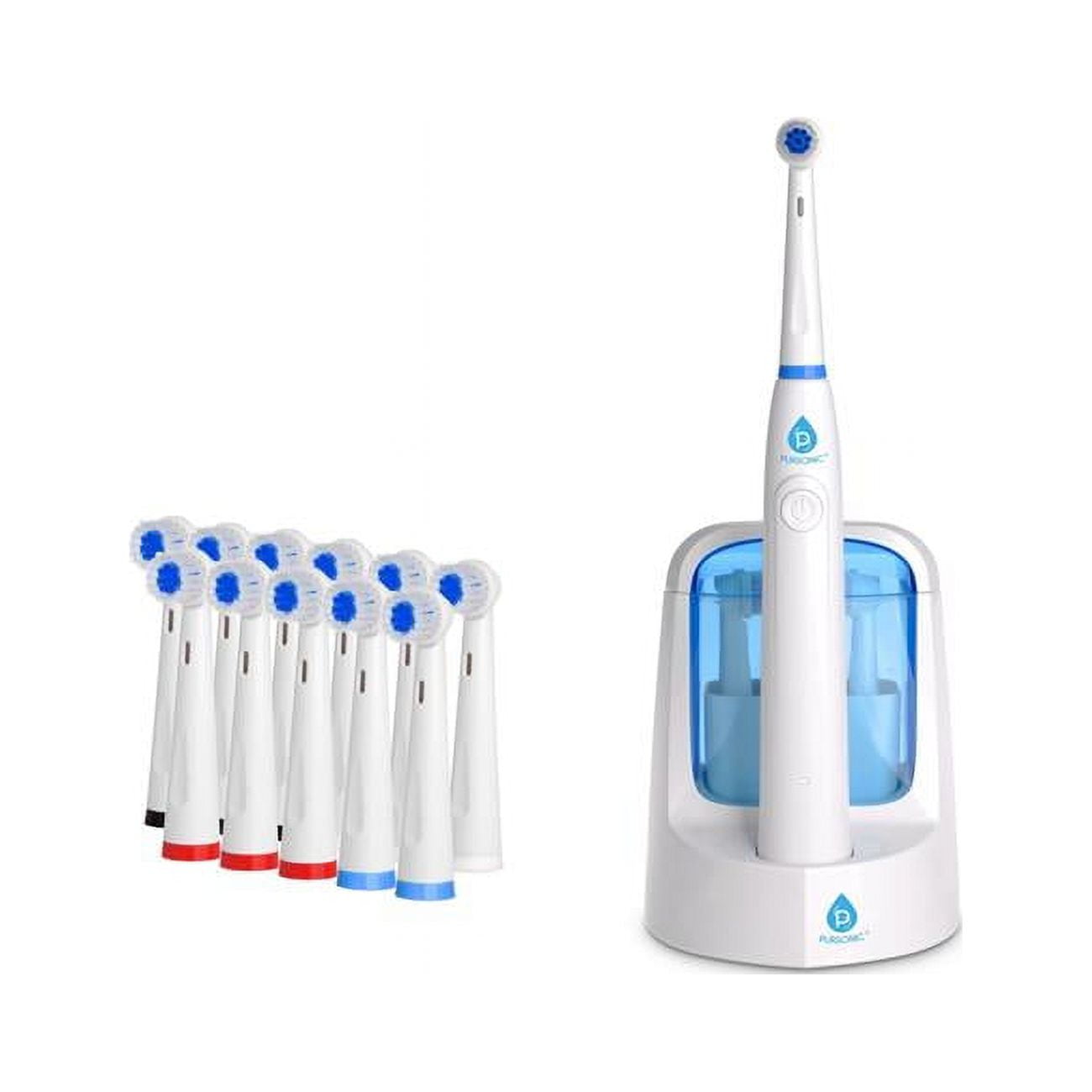 Pursonic Rechargeable Electric Oscillating Toothbrush with UV Sanitizer ...