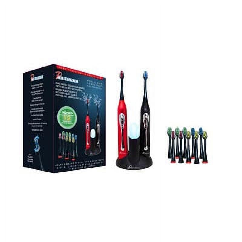 Pursonic Sonic movement Rechargeable Electric Toothbrush W/ BONUS 12 ...