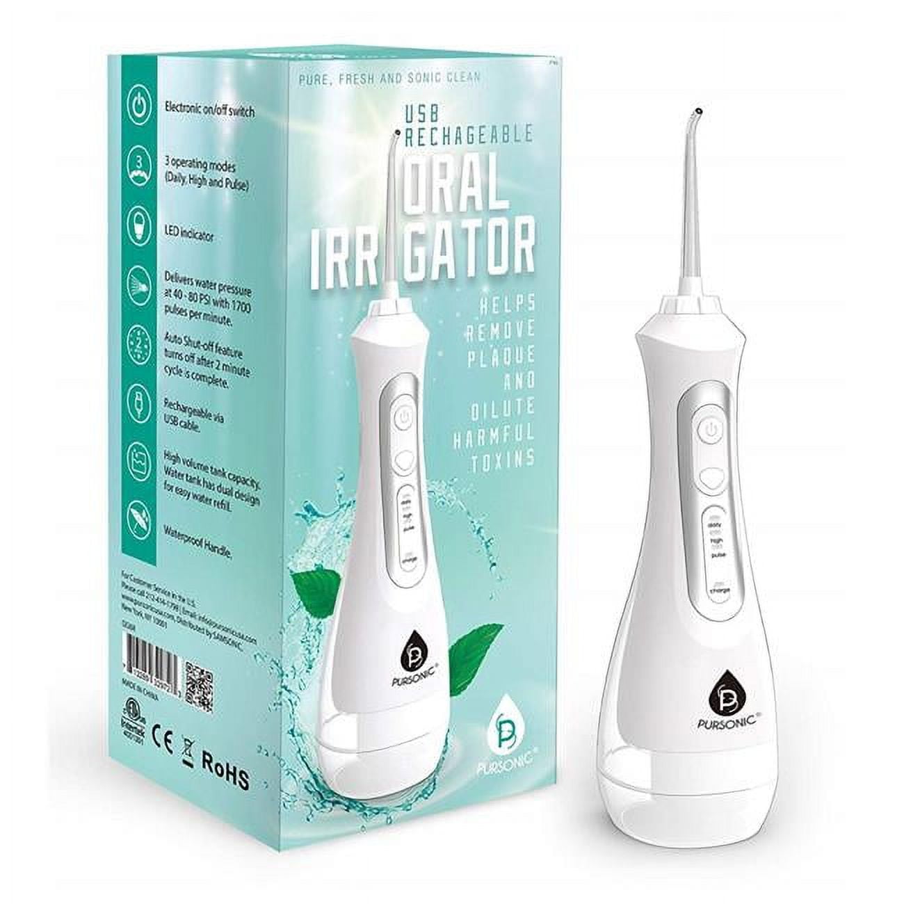 Pursonic USB Rechargeable Oral Water Irrigator - Walmart.com