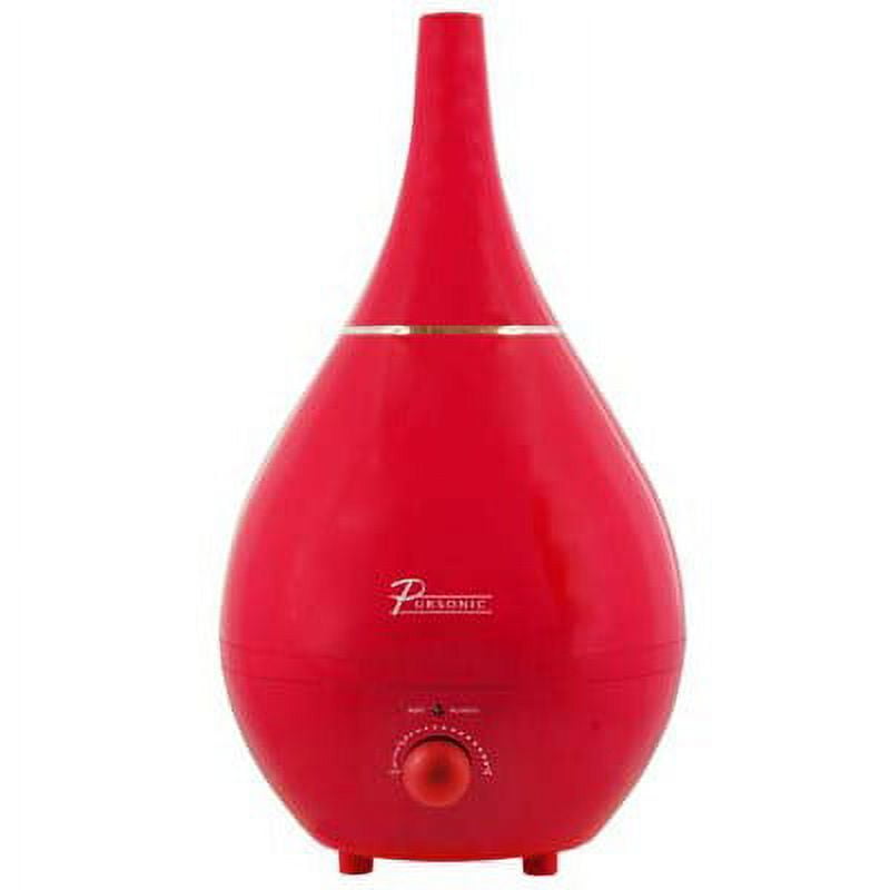 Pursonic Ultrasonic Cool Mist Humidifier with Manual Control, Red ...