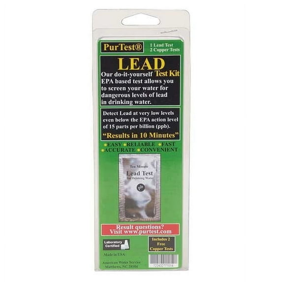 Purtest Water Test Kit,Lead and Copper 77701 - Walmart.com
