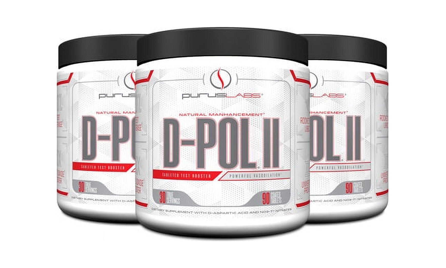 Purus Labs D-POL II - Testosterone Booster & Nitric Oxide Elevator, 90 ...