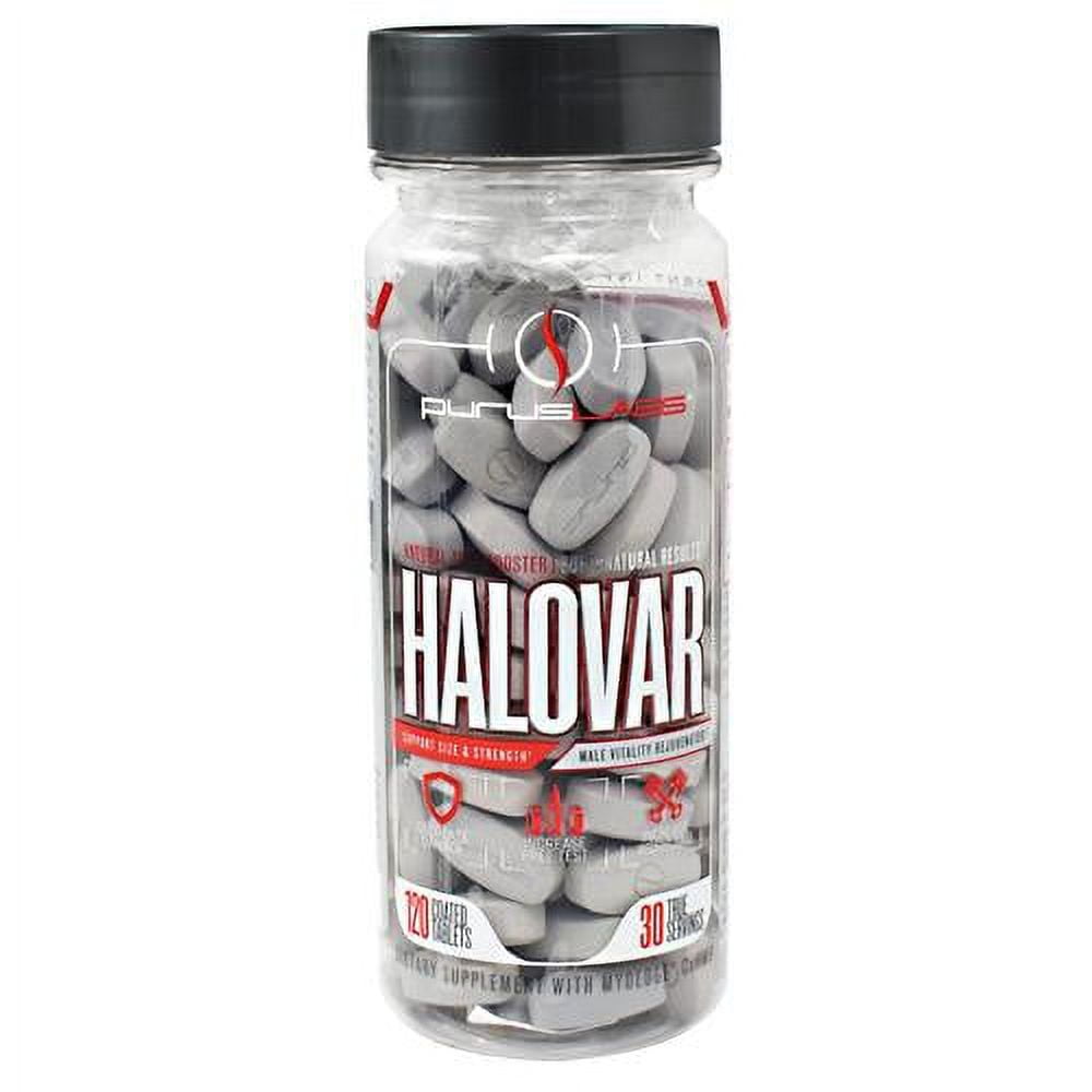 Purus Labs Halovar Natural Test Booster - 120 Coated Tablets for Male ...