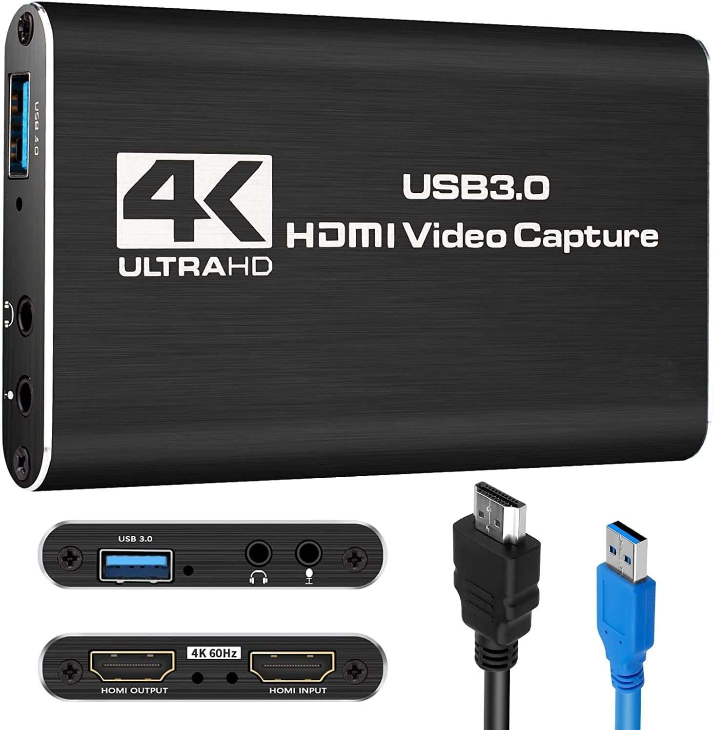 Puseky 4k Hdmi-Compatible Video Capture Card with USB, Full HD 1080P ...