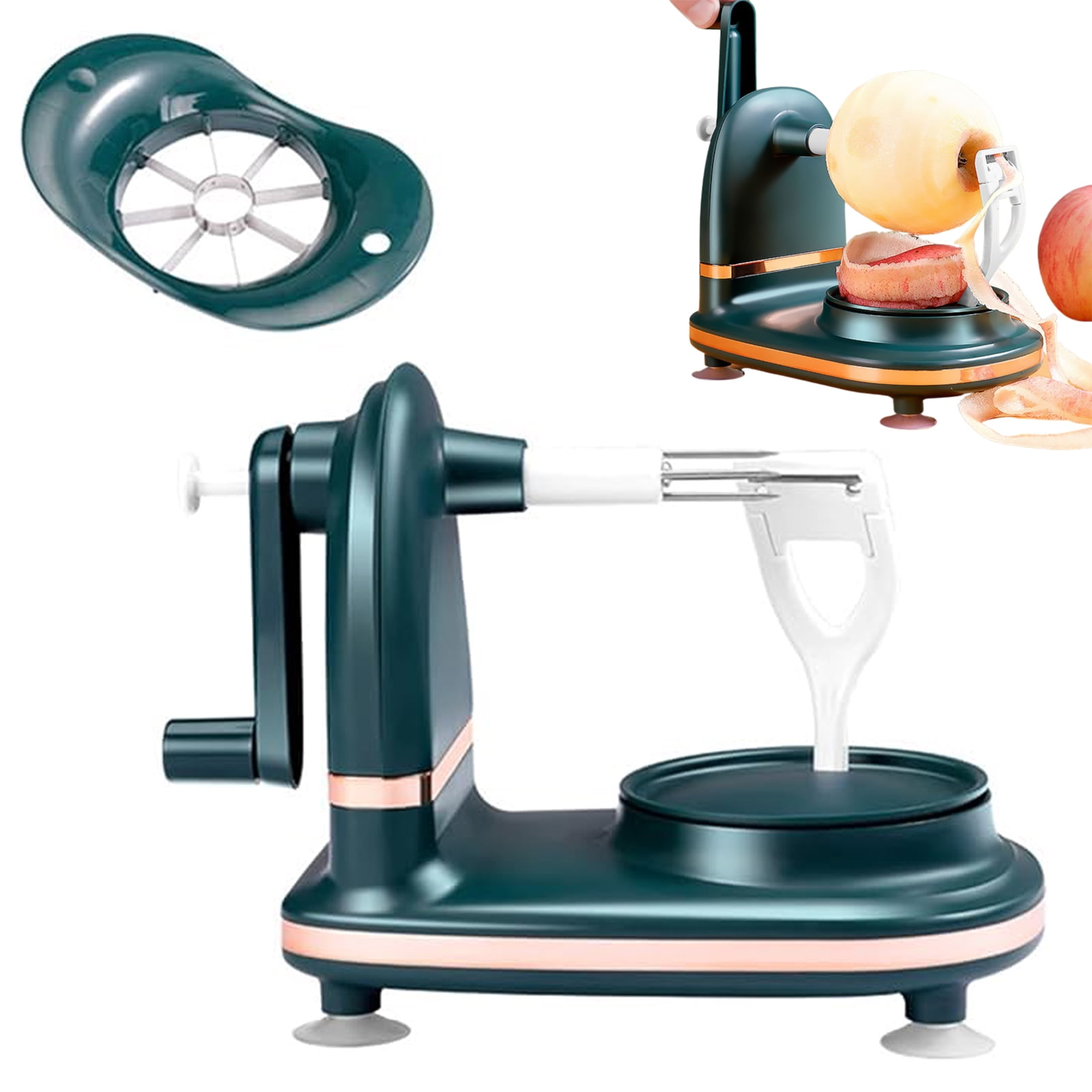 Puseky Apple Peeler Slicer Stainless, Ajustable Rotary Apple Divider ...