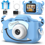 Camera for Kids, Kids Camera with Silicone Cover and 32GB SD Card 1080P ...