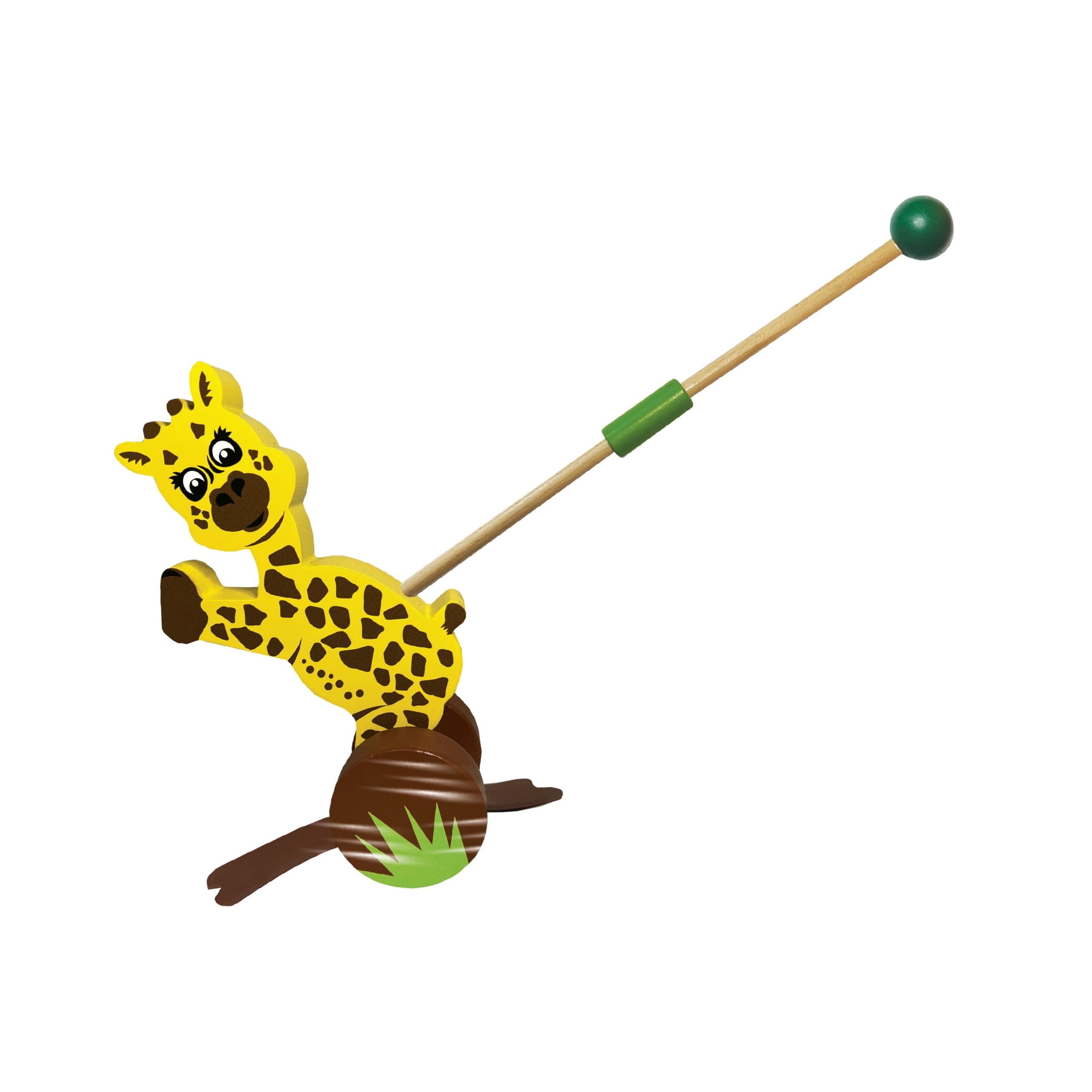 Push-A-Long Pets Giraffe by Deluxebase – Eco Wooden Push & Pull Toy for ...