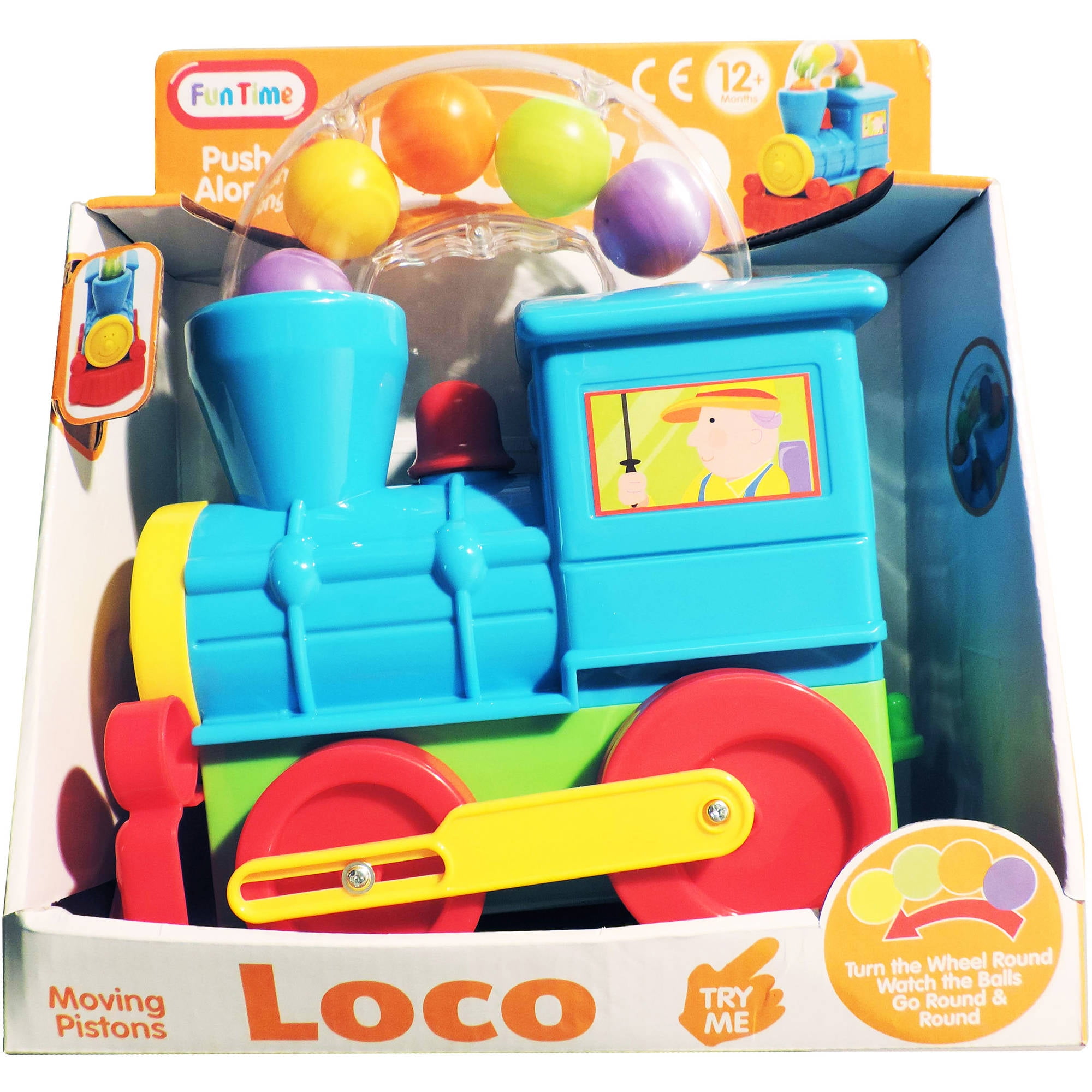 Push Along Toy Train Case Pack 2 - Walmart.com