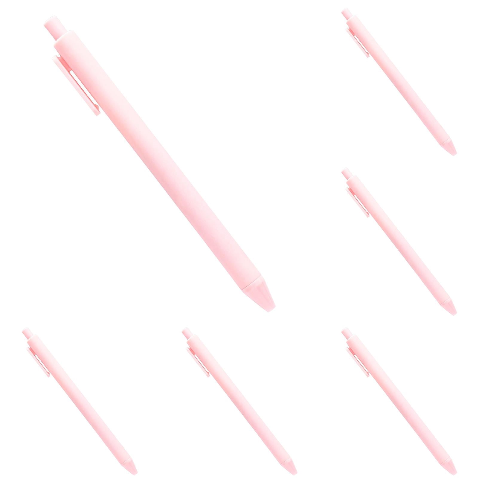 Push Ballpoint Pen Pink, Ballpoint Pens Retractable Comfortable Writing ...