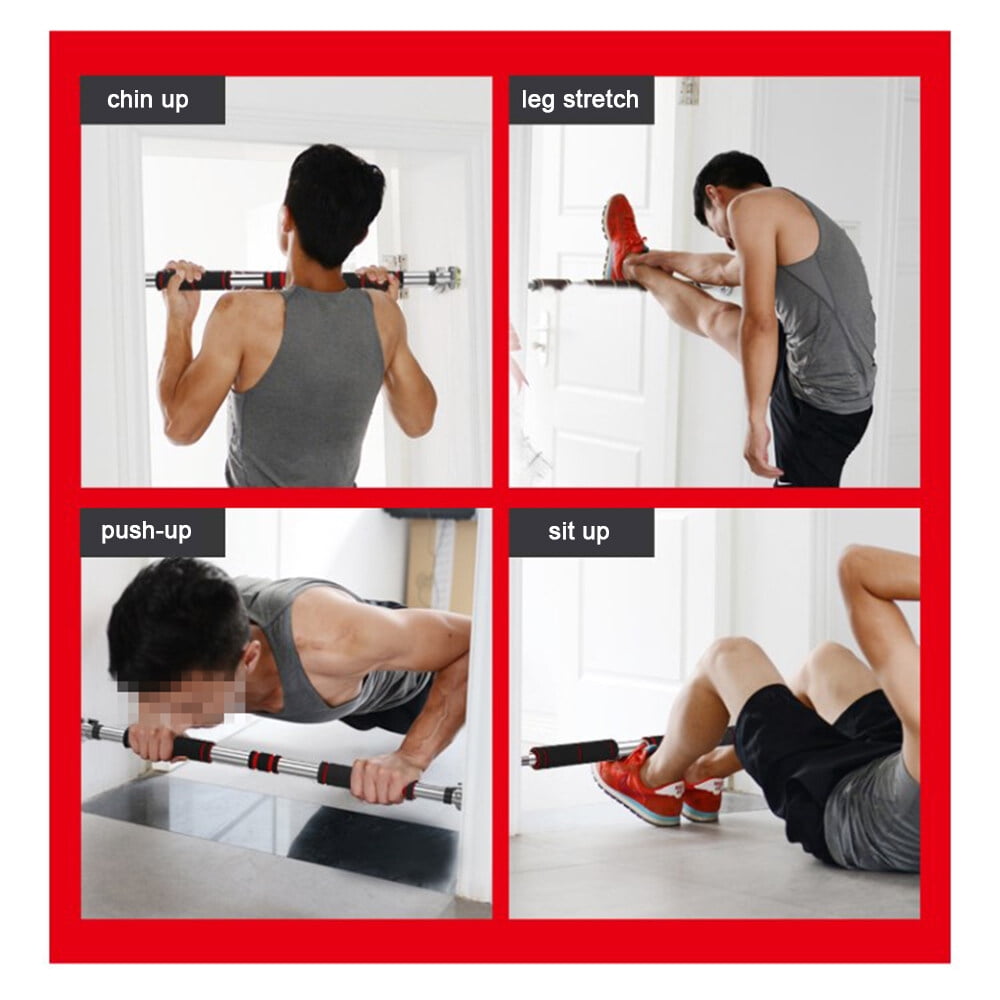 Push Bar,Bars Steel Adjustable Steel Adjustable Workout Push Door Bars ...