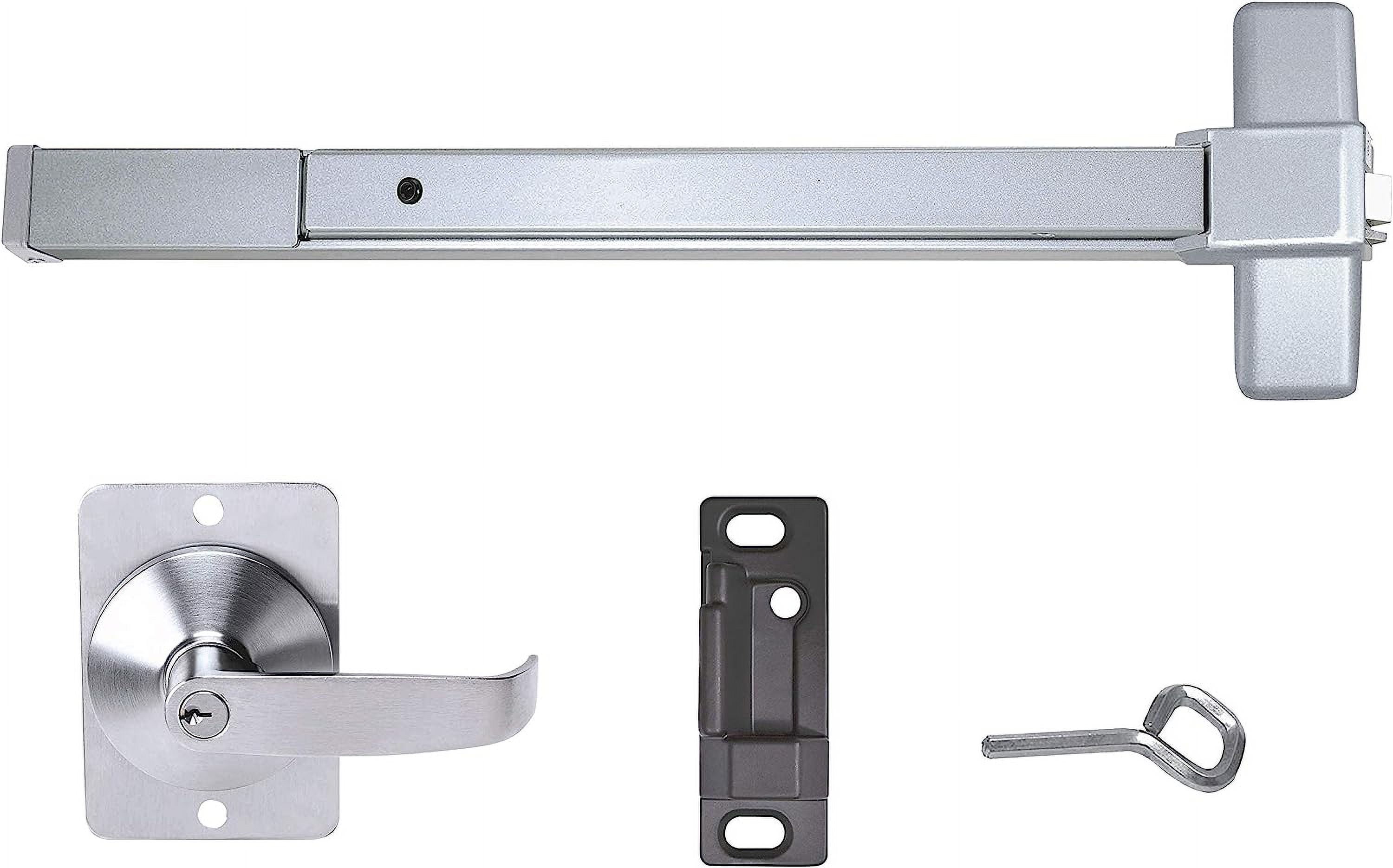 Push Bar Panic Exit Device, Grade 1 (UL listed) Aluminum, with Exterior ...