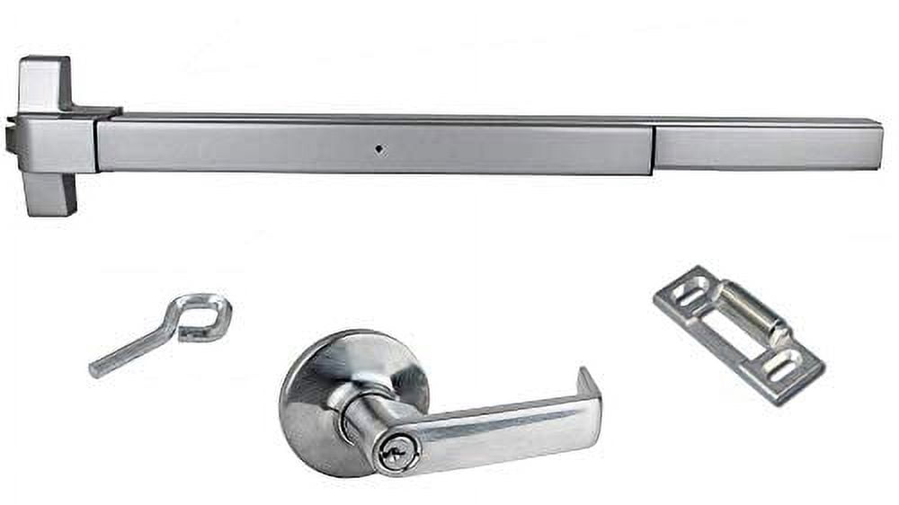 Push Bar Panic Exit Device, (UL Listed) with Exterior Lever - Walmart.com