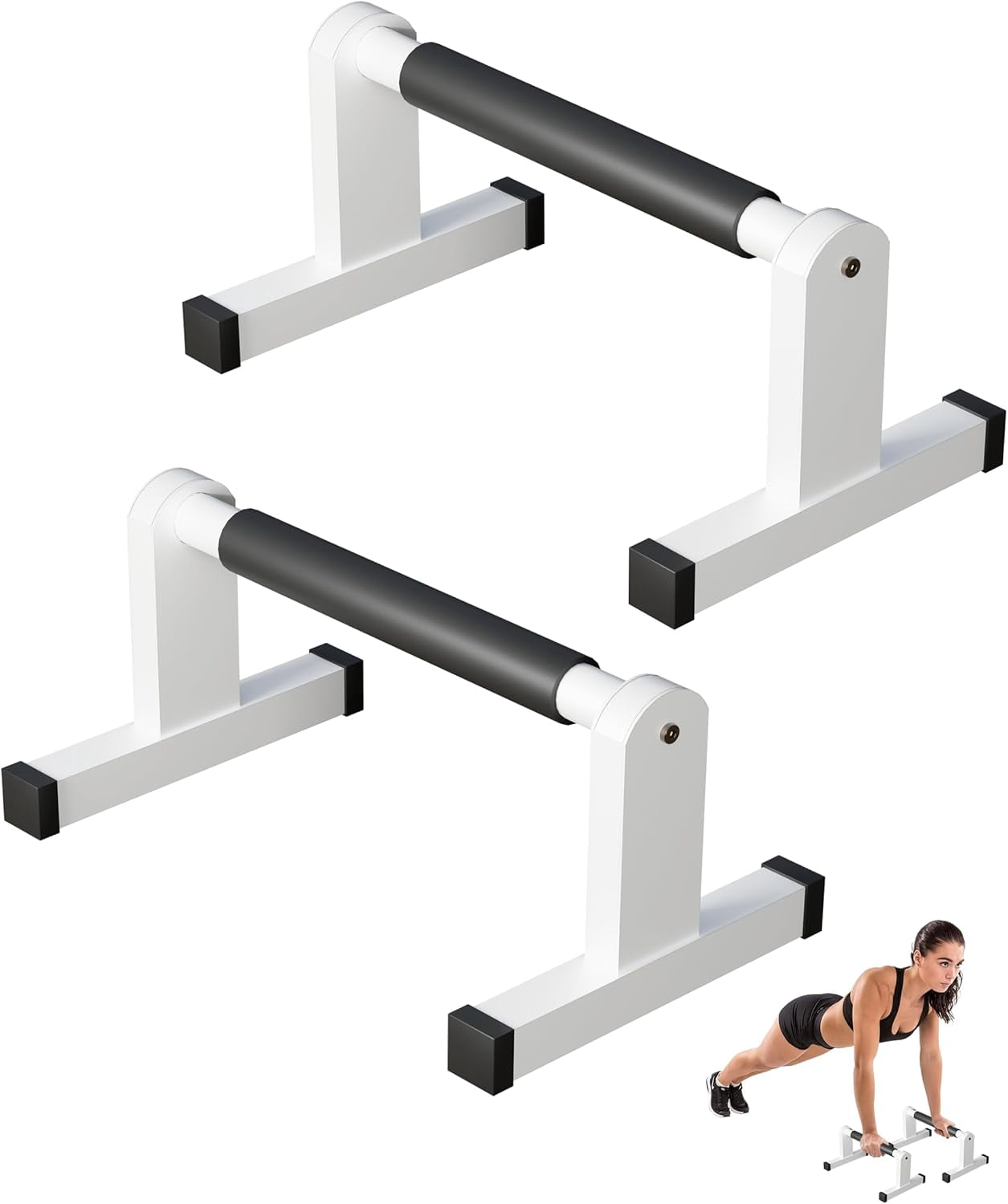 Push Up Bars | Heavey Duty Parallettes Dip Bar with Non-slip Grips for ...