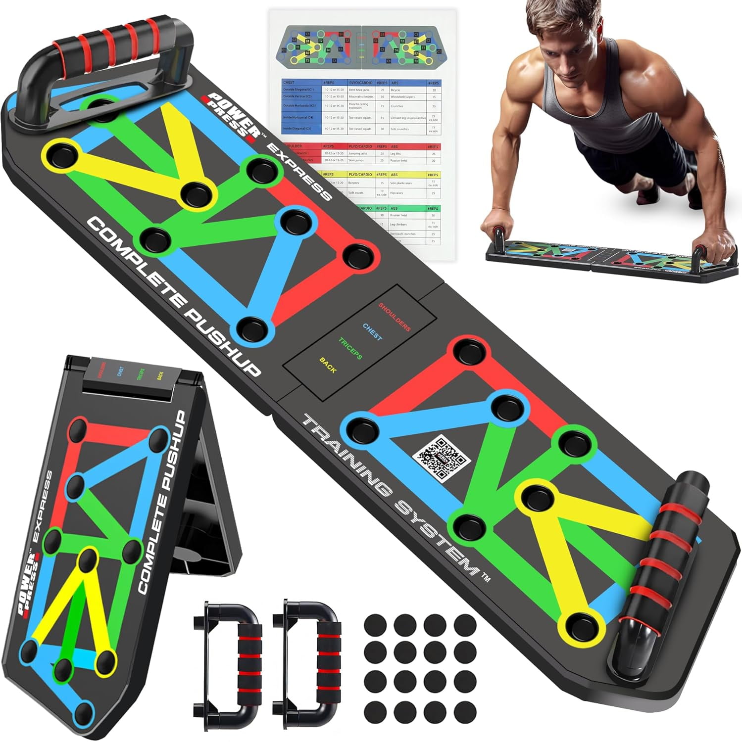 Push Up Board – Foldable Push Up Board for Men and Women, Push Up ...