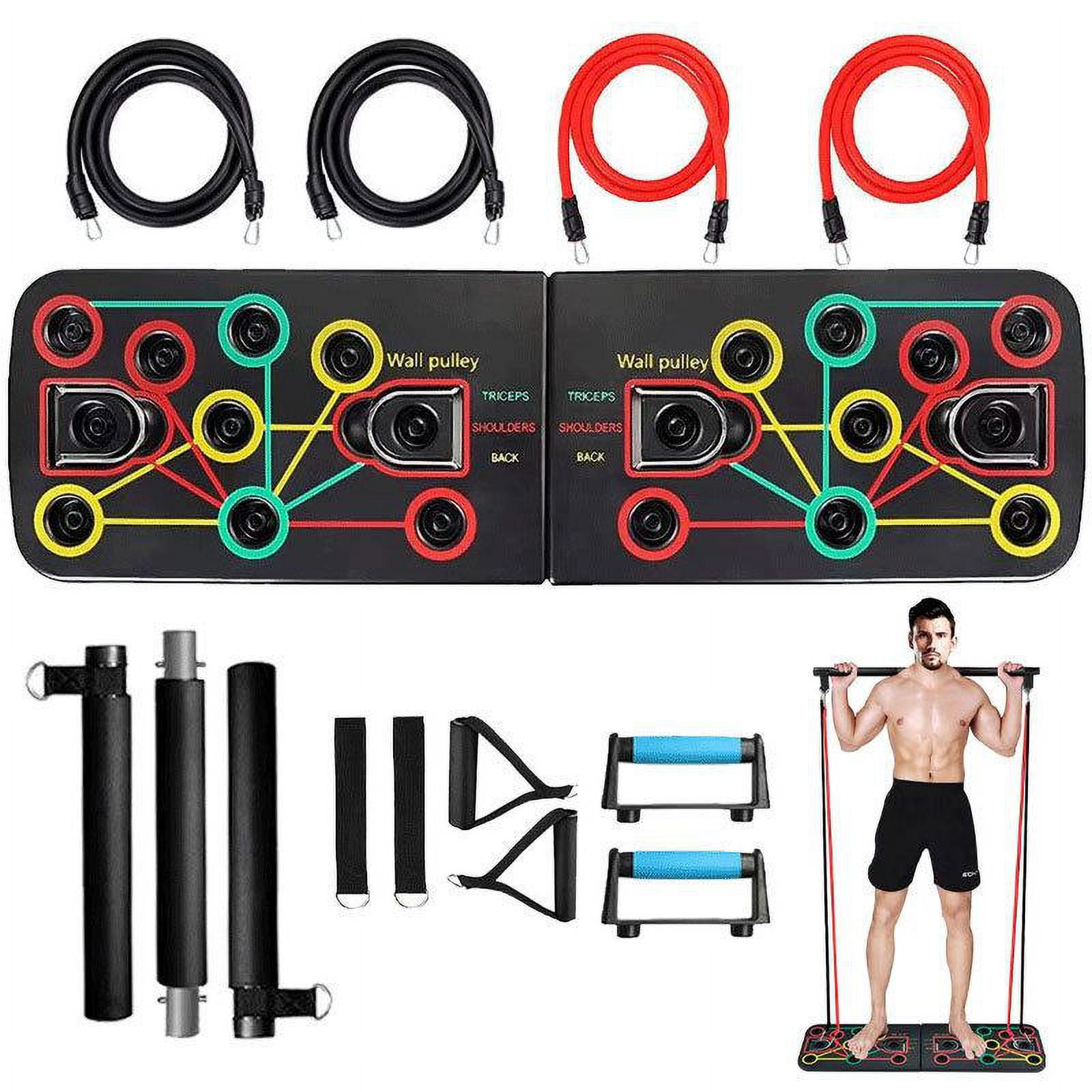 Push Up Board for Men & Women with Silicon Handles, Color Coded Muscle ...