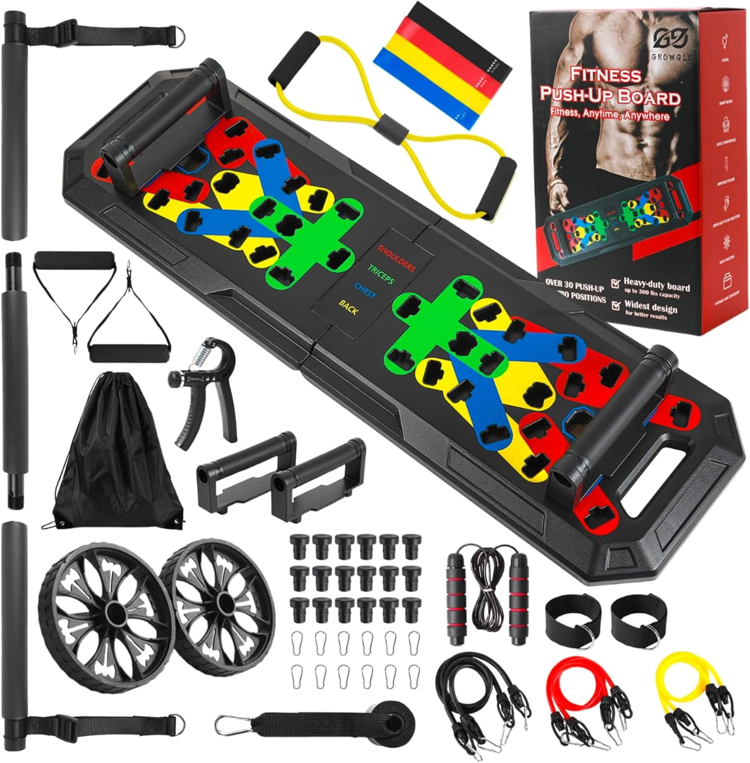 Push Up Board - Portable ltifu tion All-in-One Fitness Accessories, I ...