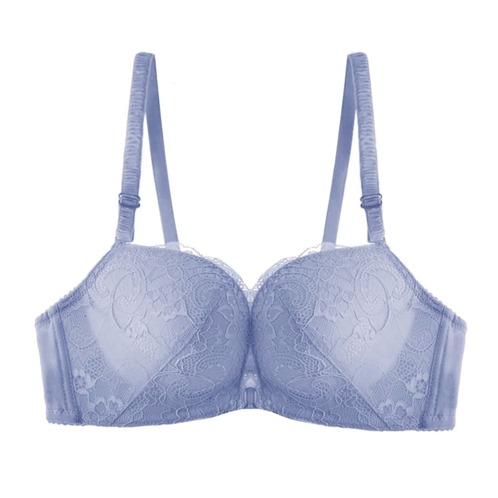 Push Up Bra, Audhol Lace Front Closure Bra Lightly Padded Lacy Full ...