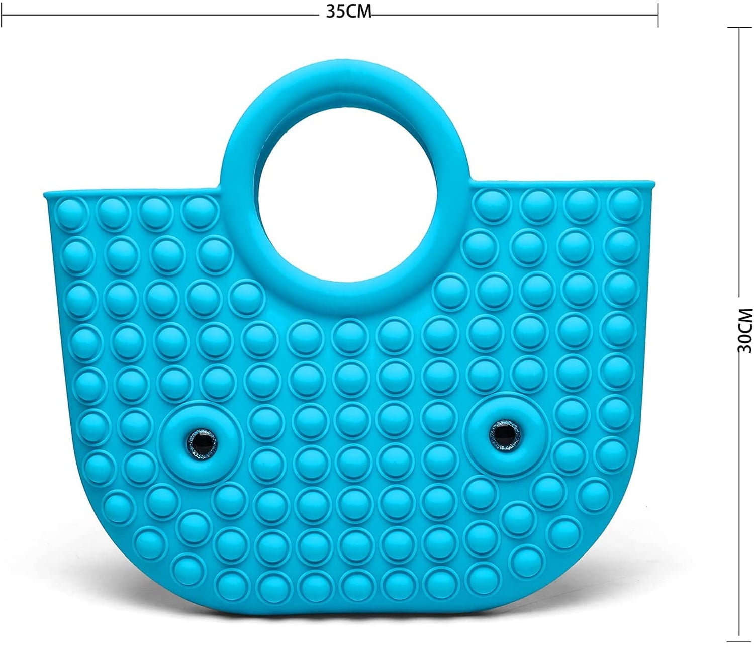 Push Bubble Handbag Pop Women Tote Bag Silicone Pressure Relieving ...