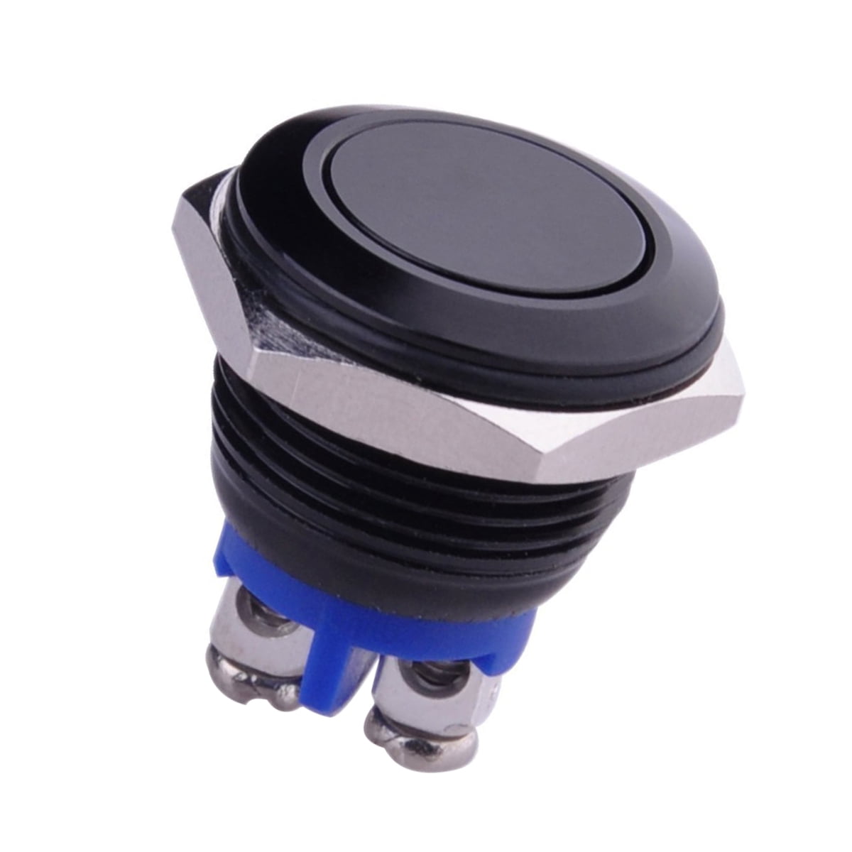 Soimiss Momentary Push Button for Car Use with Metal Shell Black Easy ...