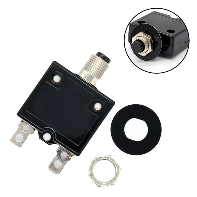 Push Button 20A Reset Thermal Switch Circuit Breaker Protection for ...