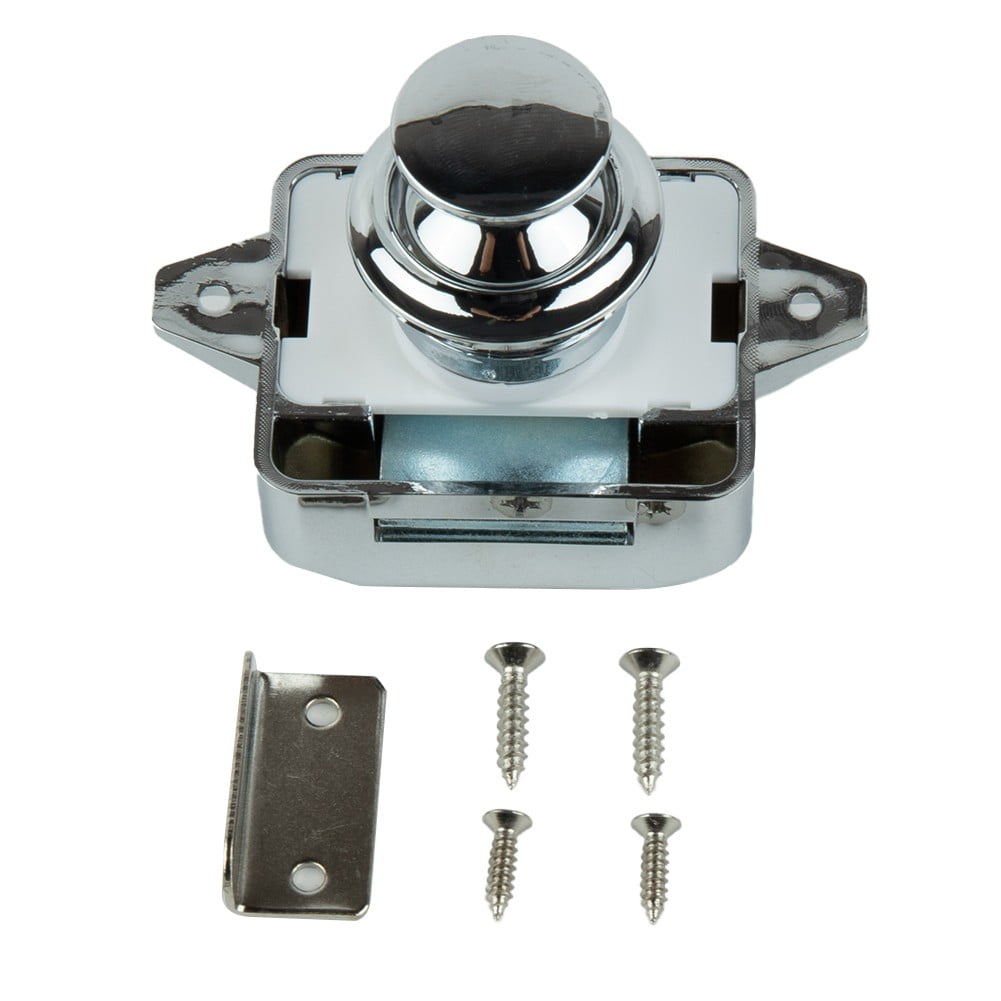 Push Button Catch Lock Cupboard Door Motorhome Cabinet Camper Caravan ...
