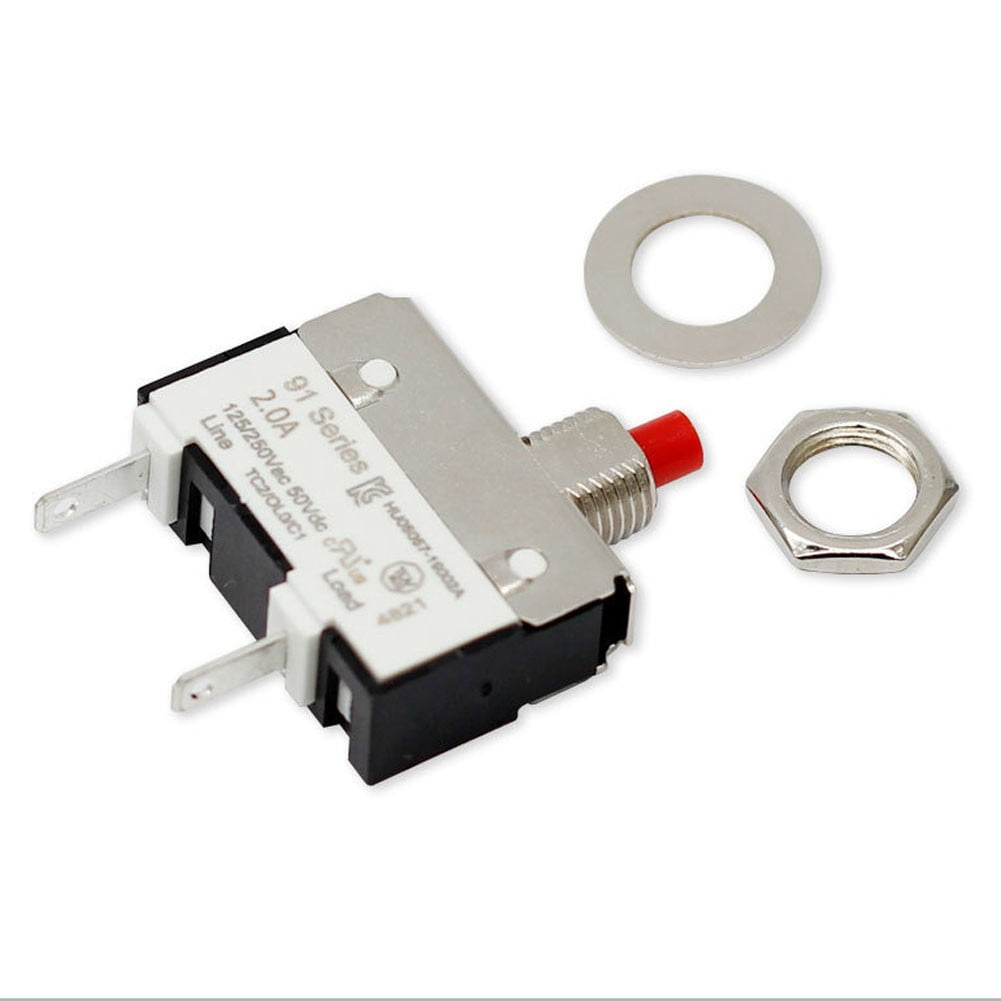 Push Button Circuit Breaker, Overload Protection Terminals Manual Reset ...